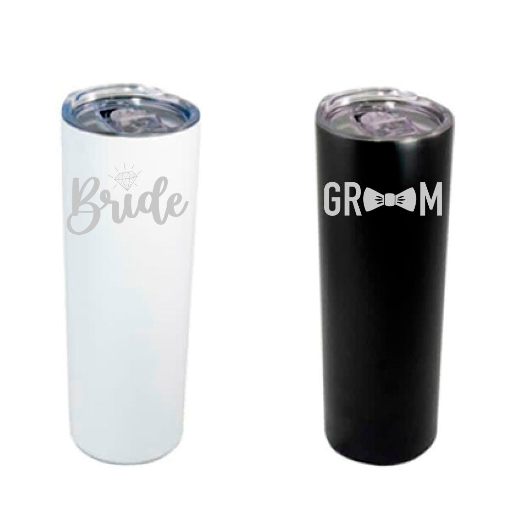 Termos personalizados Bride & Groom